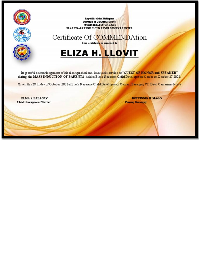 Certificate Induction | PDF
