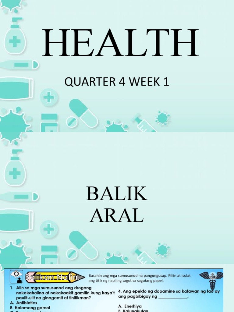 Health Day 1 Q4 W1 | PDF