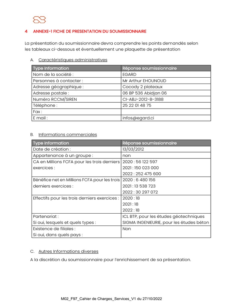 BBG Fiche Renseignement PDF | PDF
