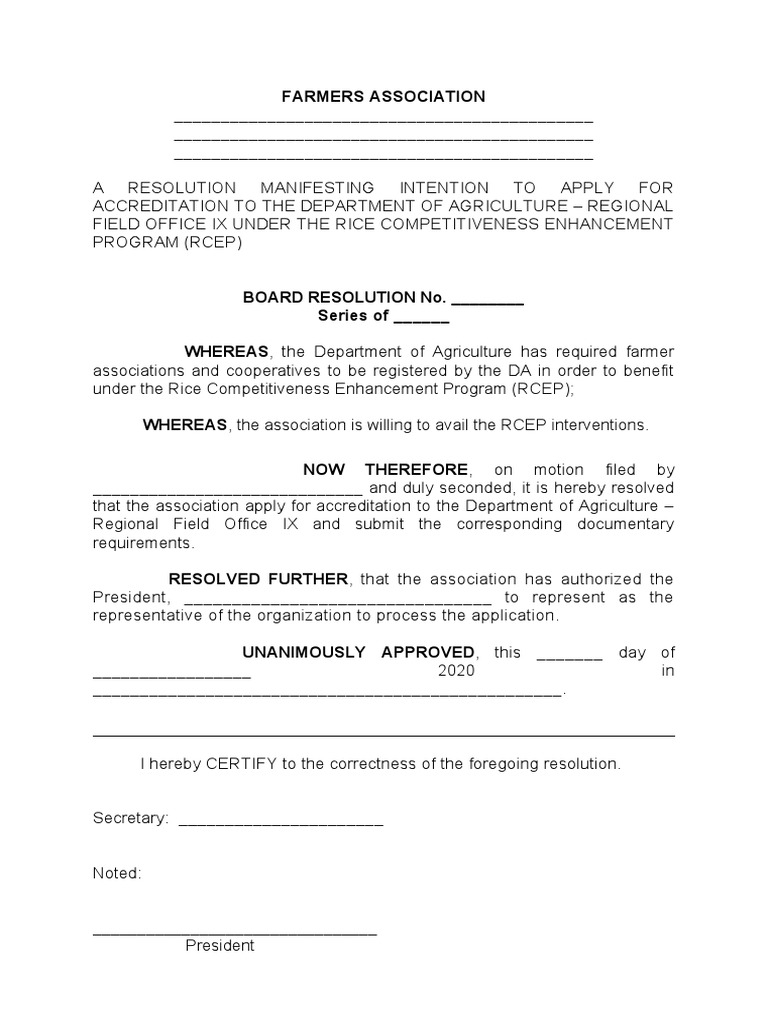 Board Resolution | PDF