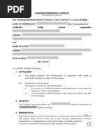 ENG - Professional Football Player Contract | PDF | Wage | Arbitration
