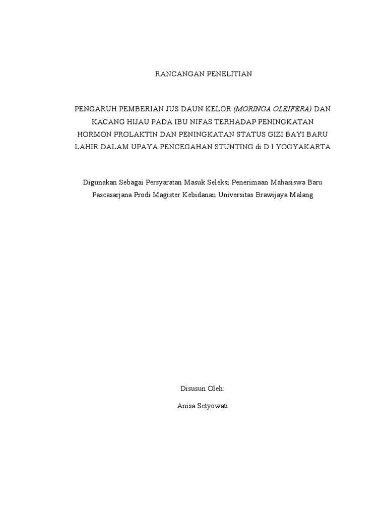 Rancangan Penelitian | PDF