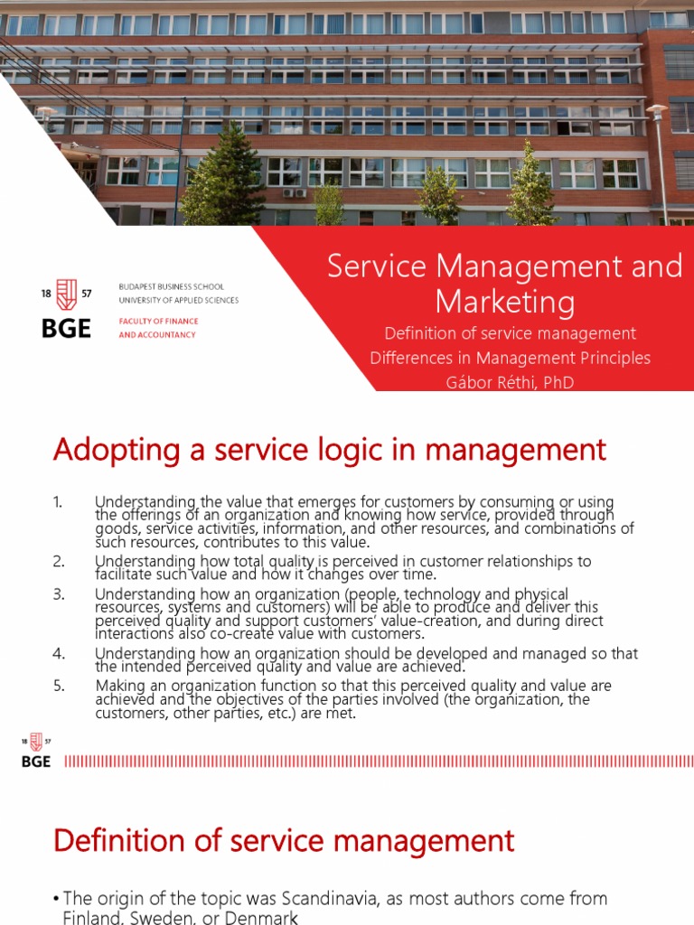 Service Management Principles Overview | PDF