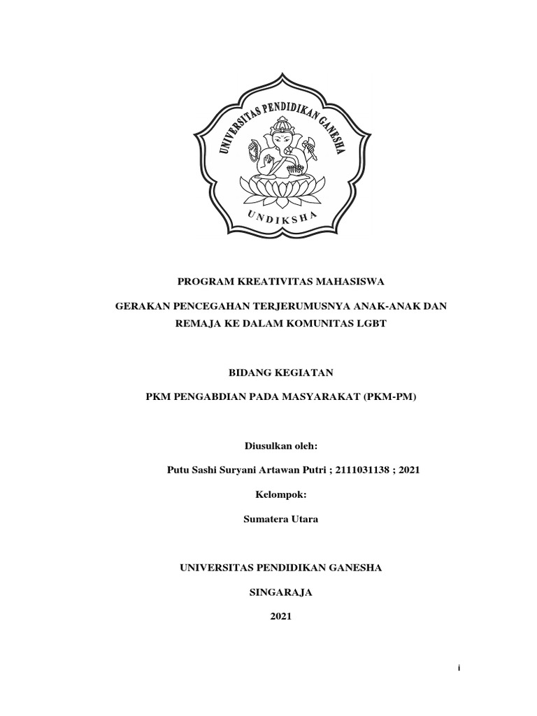 Sumatera Utara - 36 - Putu Sashi Suryani Artawan Putri - PKM-PM - Gerakan Pencegahan ...