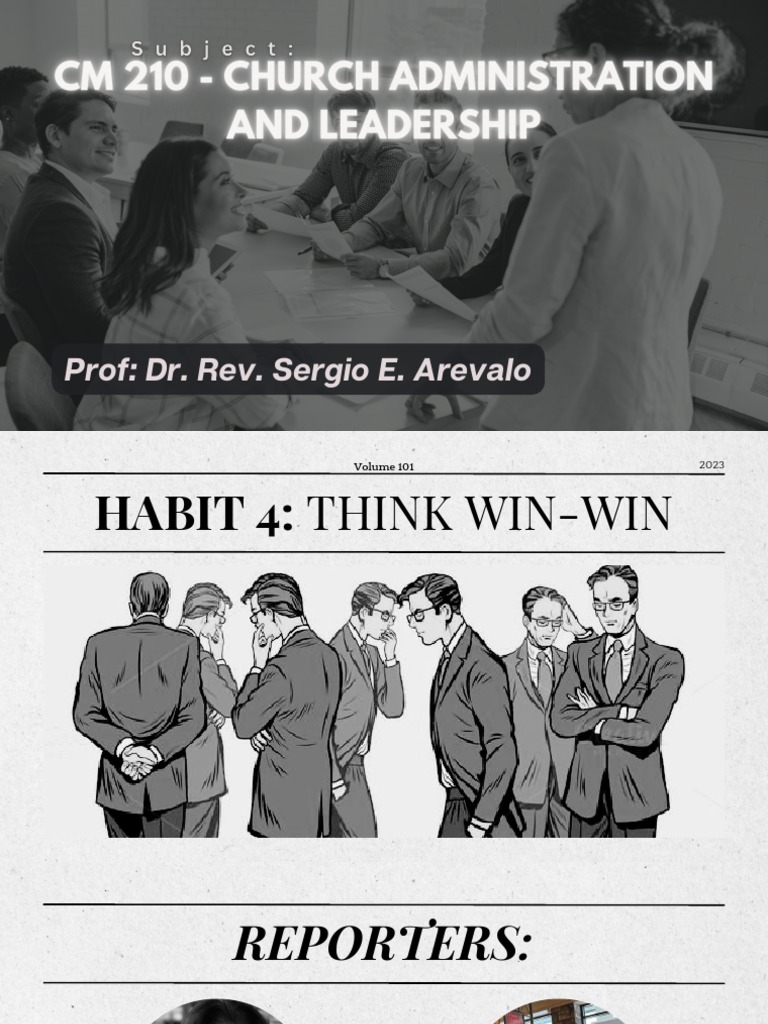 Habit 4: Think Win-Win Explained | PDF