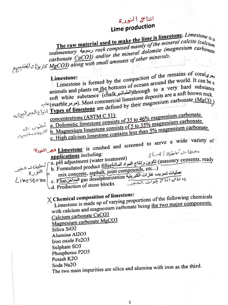 Lime Production PDF | PDF