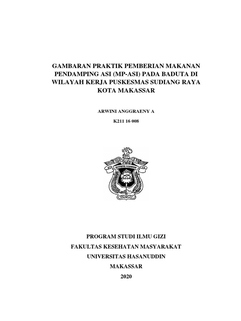 Praktik MP-ASI pada Baduta di Makassar | PDF