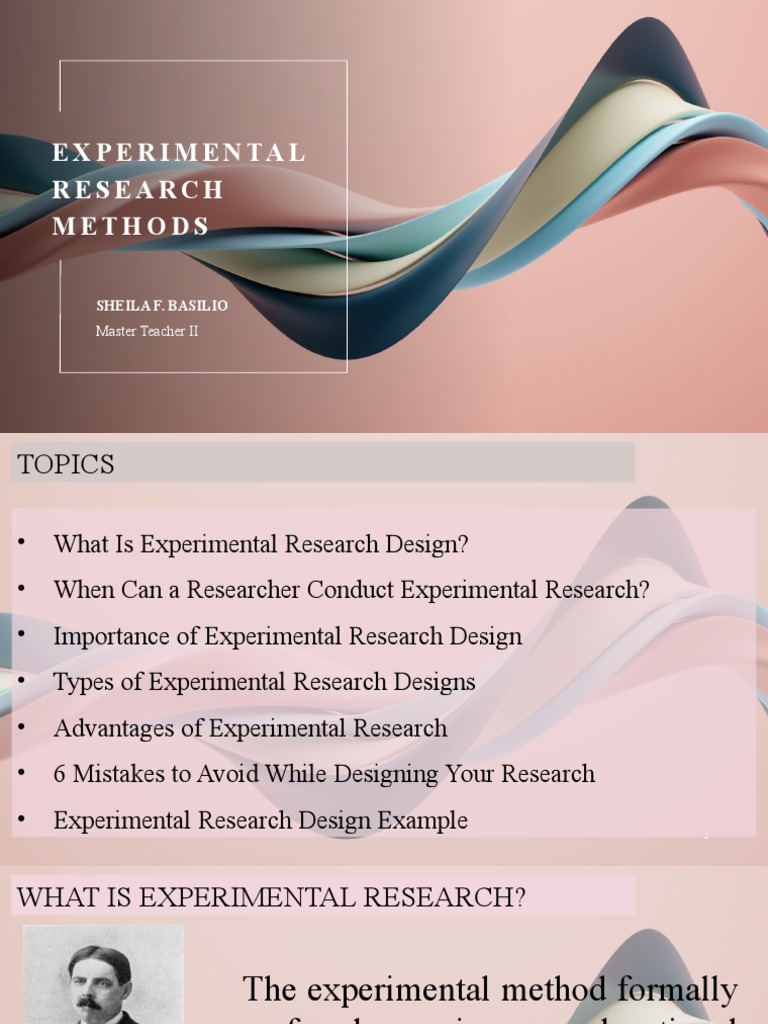 Experimental Research Essentials | PDF | Experiment | Design Of Experiments