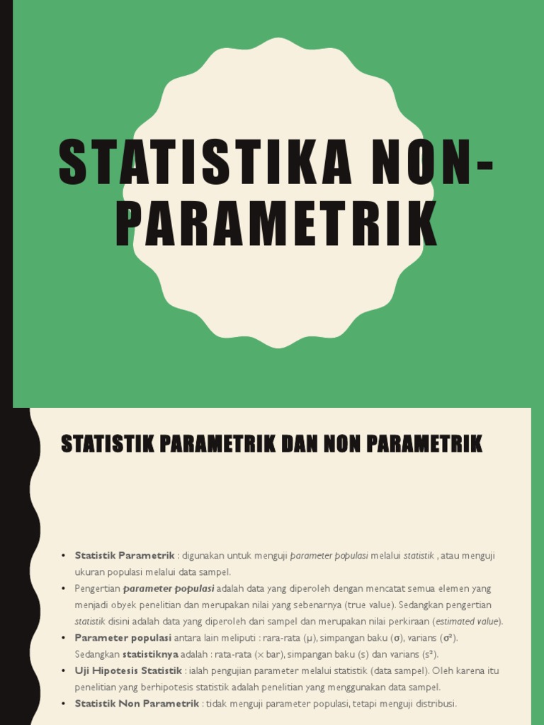 Statistik Non Parametrik PDF | PDF