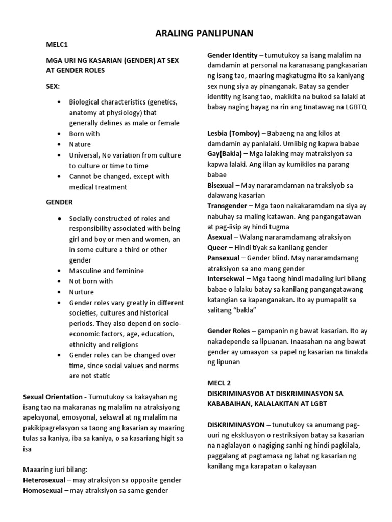 Grade 10 Araling Panlipunan Quarter 3 Reviewer | PDF