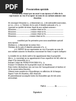 Lettre de Procuration - Modèle PDF Et Word À Remplir | PDF