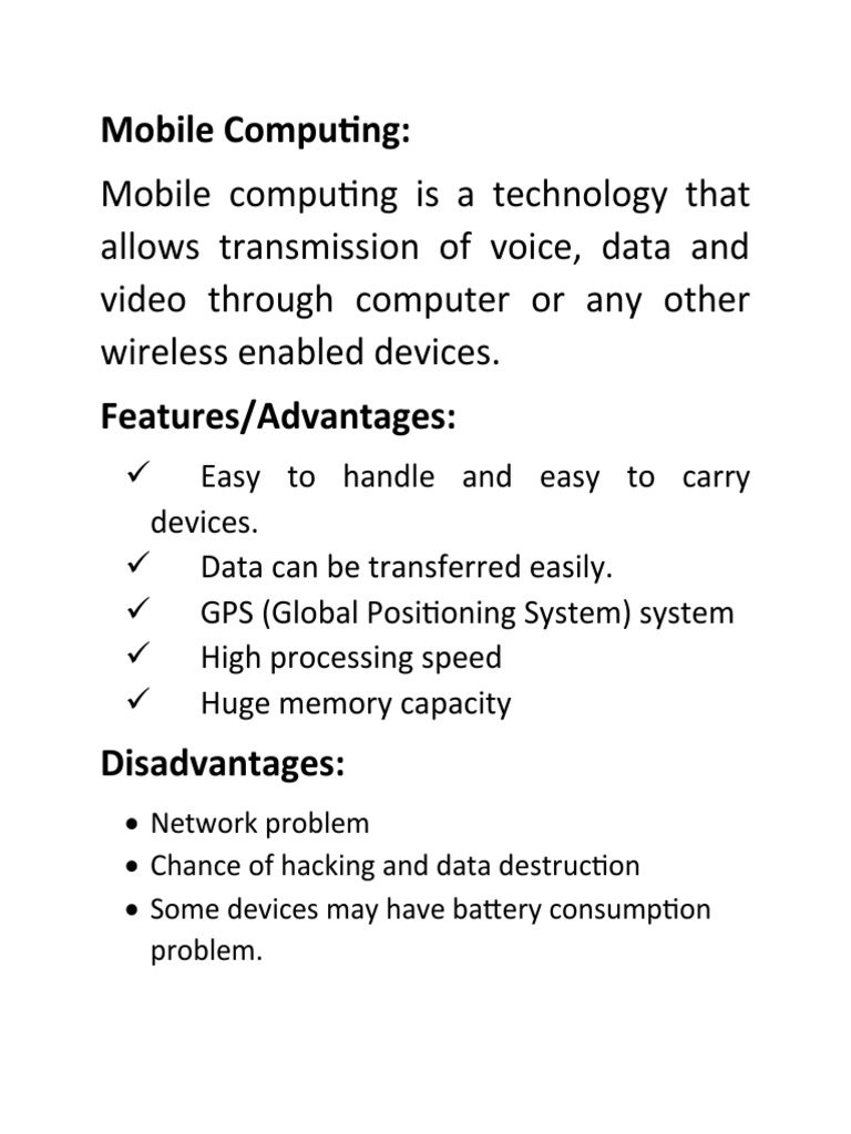 Mobile Computing Pdf