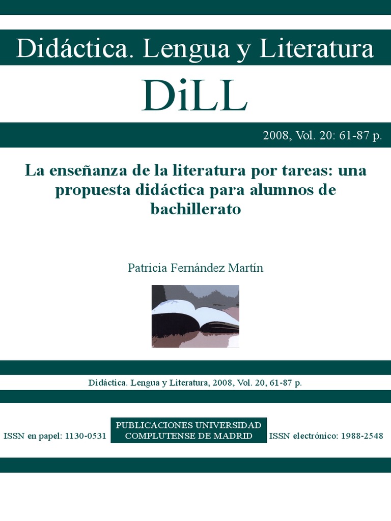 La Enseñanza de La Literatura Por Tareas Una Propuesta Didáctica ...