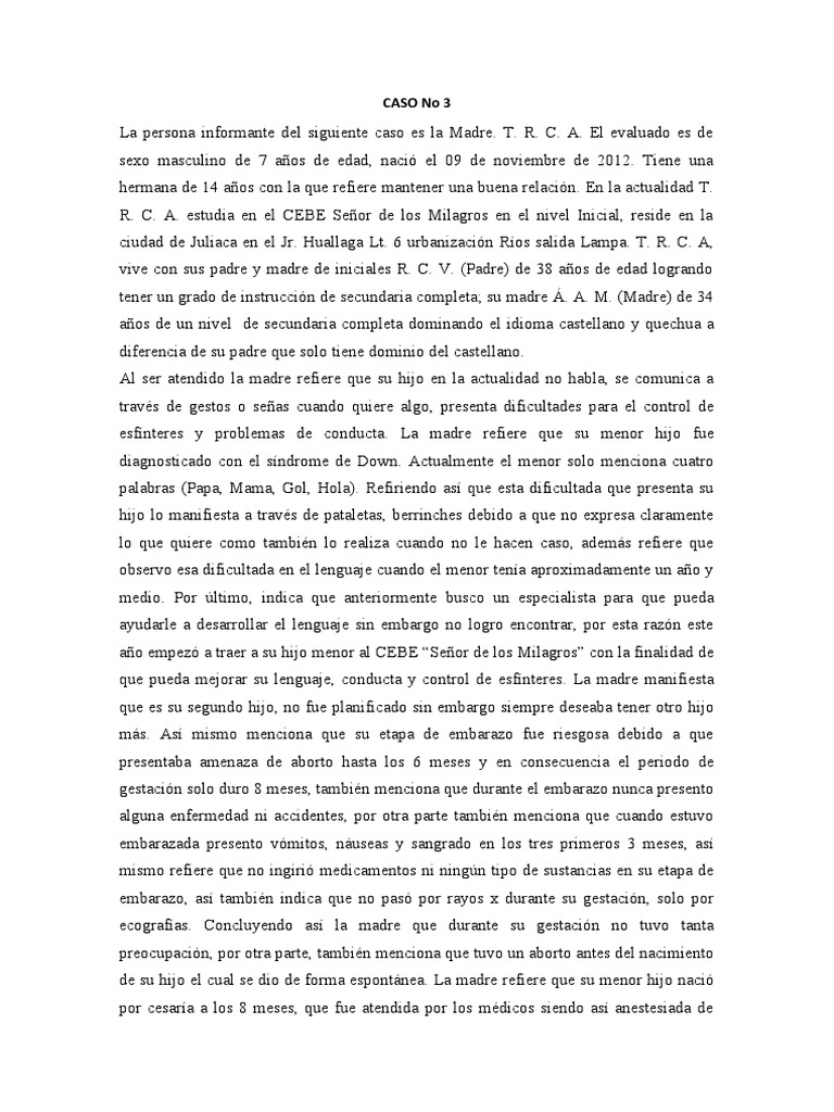 Caso N°3 | PDF | El embarazo | Aborto