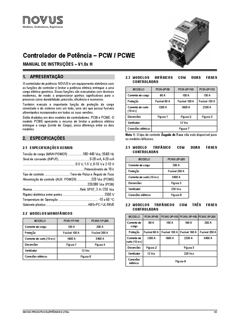 pcw-pcwe_v10x_h_português.pdf | PDF | Potência (Física) | Tempo