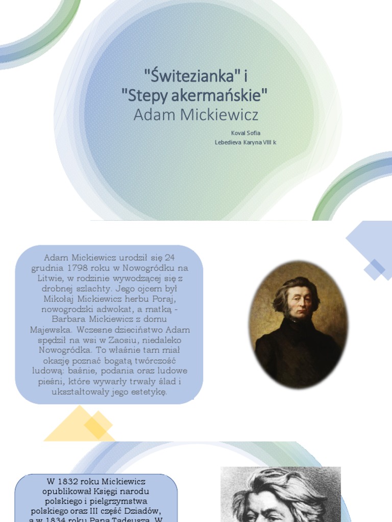 Świtezianka I Stepy Akermańskie PDF | PDF