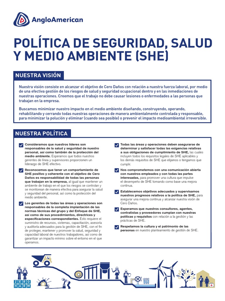 A2 SHE Policy Poster (Spanish) | PDF