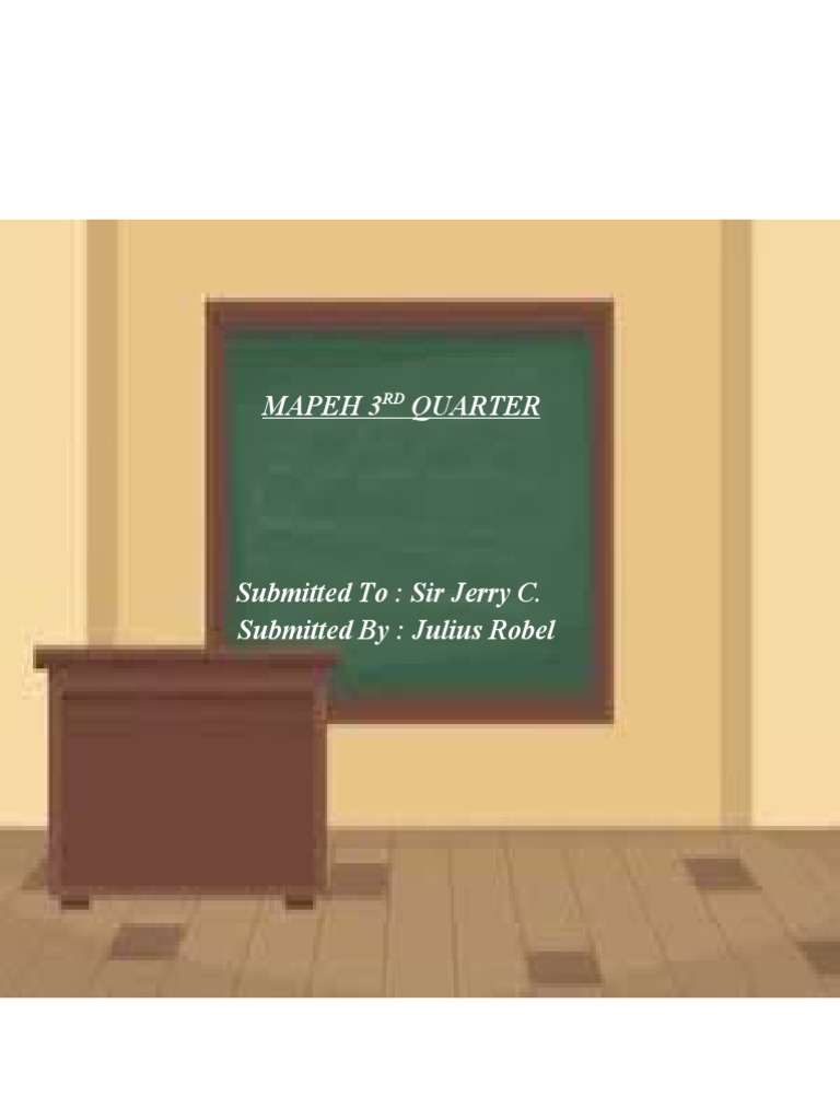 Mapeh 3rd Quarter | PDF | Stress (Biology) | Philippines