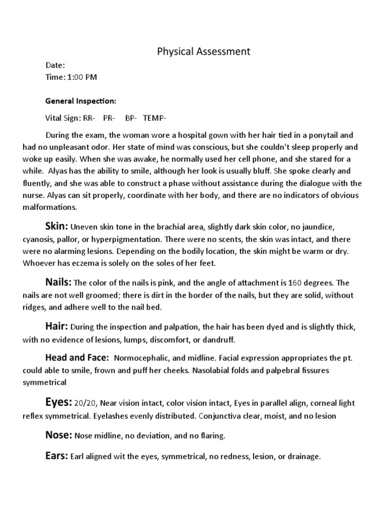 Physical Assessment | PDF