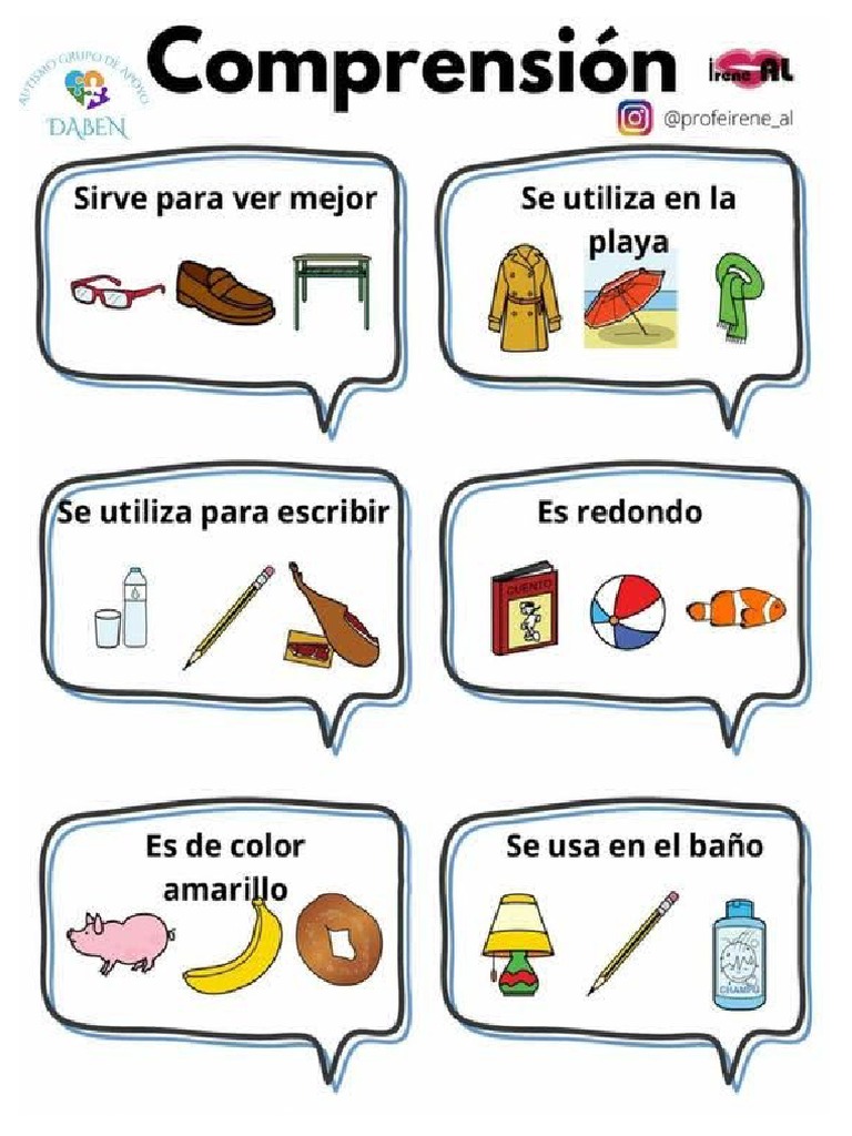 Actividades de Comprensión | PDF