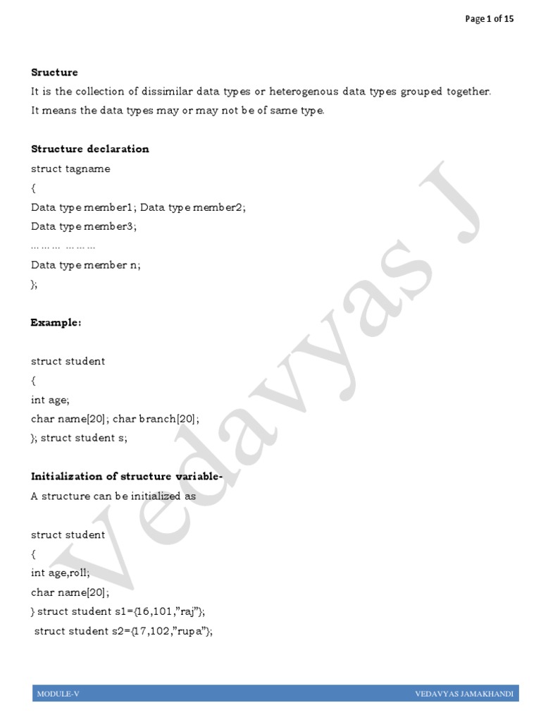 Structures and Pointers PDF | PDF Structures and Pointers PDF | PDF
