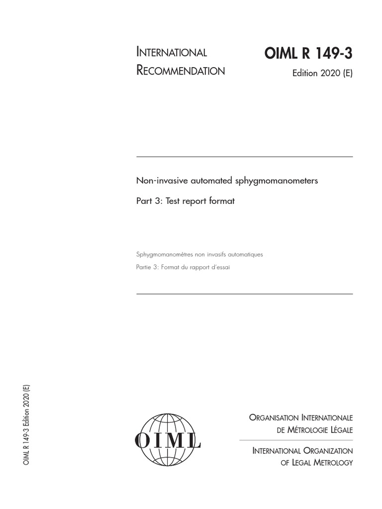 OIML R149-1-e20 parte 3 | PDF