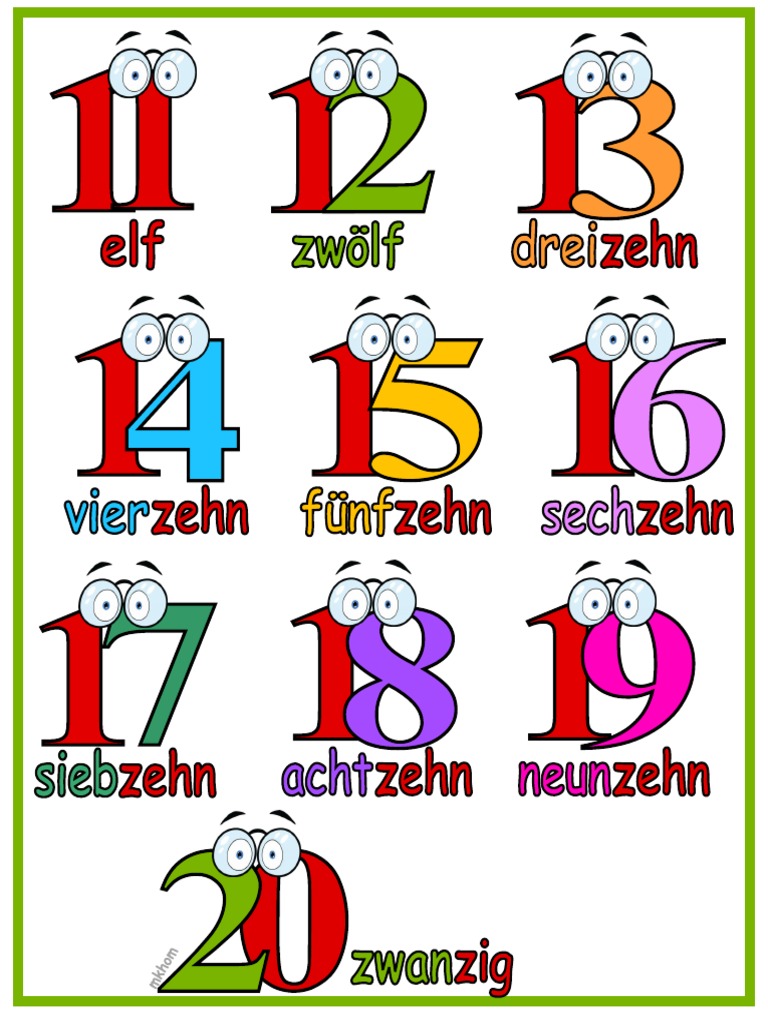 Números 11 A 20 | PDF