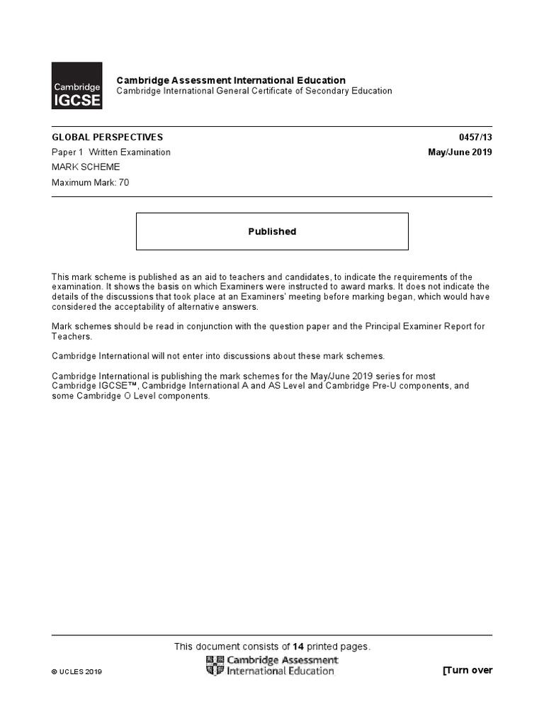 0457 s19 Ms 13 PDF | Download Free PDF | Argument | Cognition