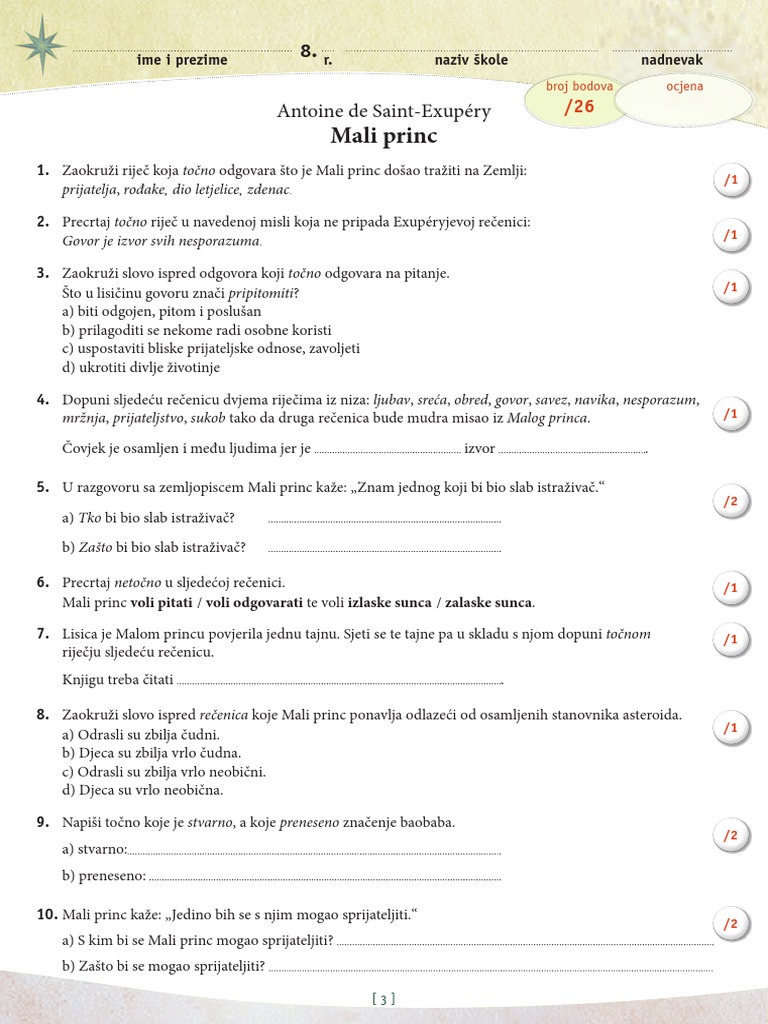 02 - Antoine de Saint-Exupery, Mali Princ | PDF