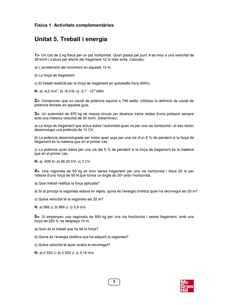 Activitats Complementaries 05 1r PDF | PDF