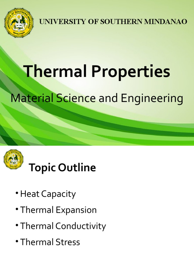 Thermal Properties | PDF | Thermal Expansion | Heat
