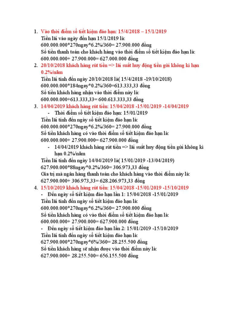 Bài tập NHTM | PDF