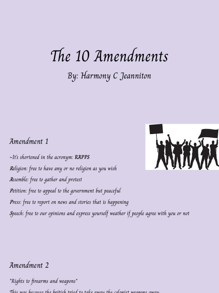 The 10 Amendments Explained | PDF