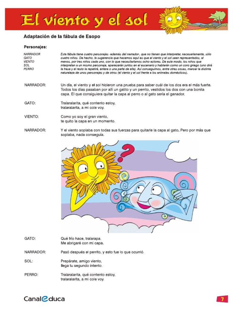 El Viento y El Sol PDF | PDF