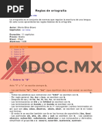 Ejemplos y Reglas de Grafías en Español | PDF | Alfabeto | Lingüística
