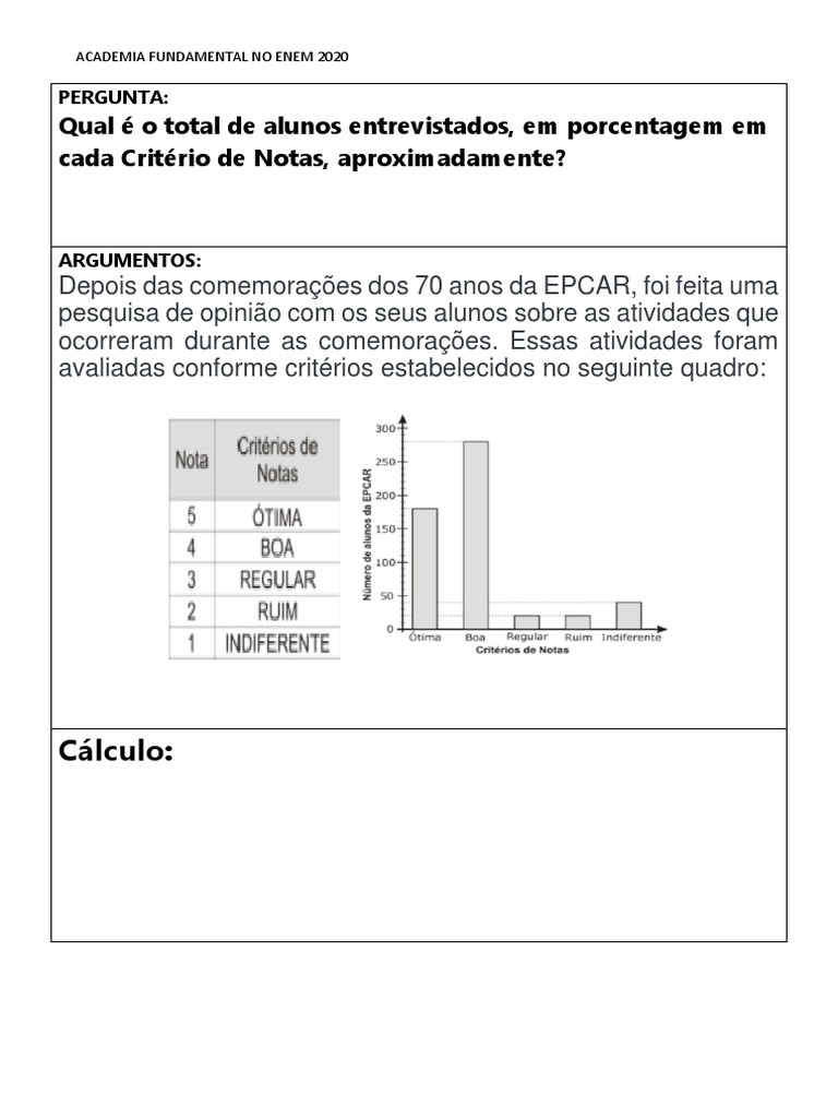 EPCAR 2020 CICLO MILITAR CEF03 DO PARANOA | PDF