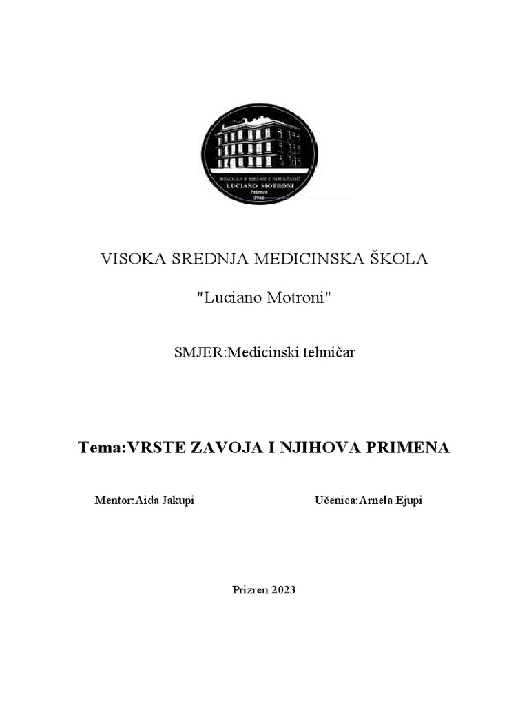 Vrste Zavoja I Njihova Primena | PDF