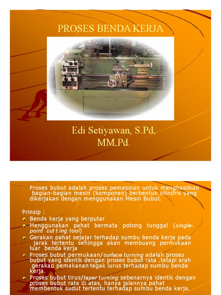 Materi 2 Proses Kerja Bubut Turning | PDF