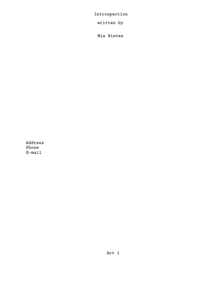 Introspection Introspection Script | PDF