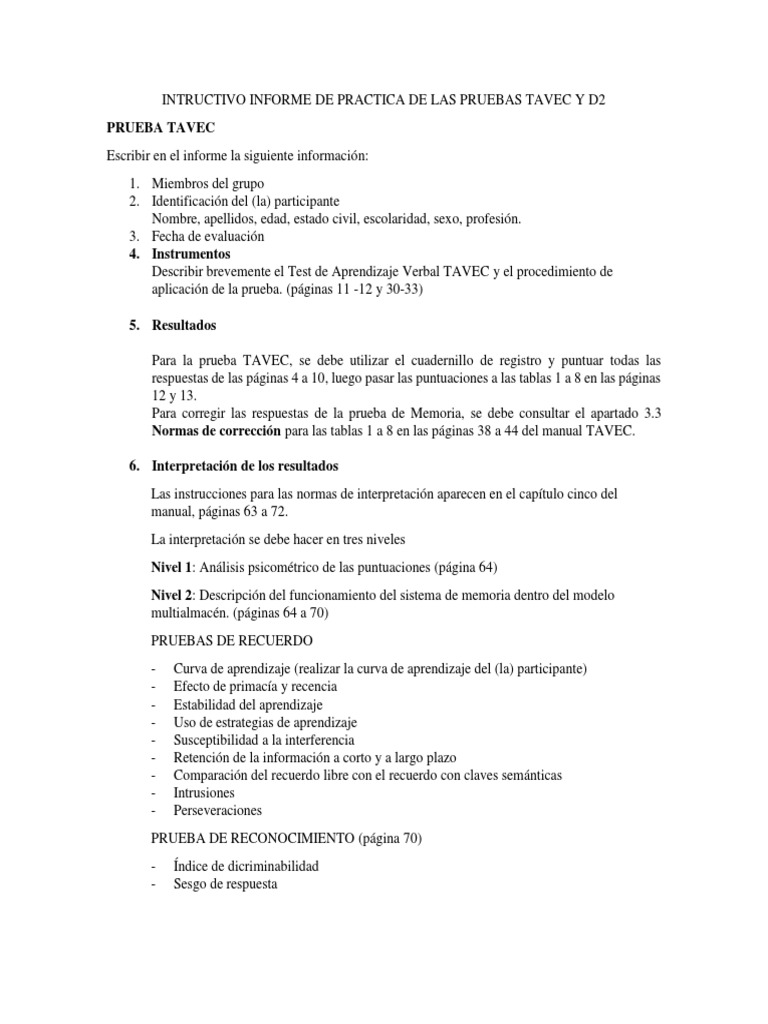 Informe Práctica Pruebas TAVEC D2 | PDF