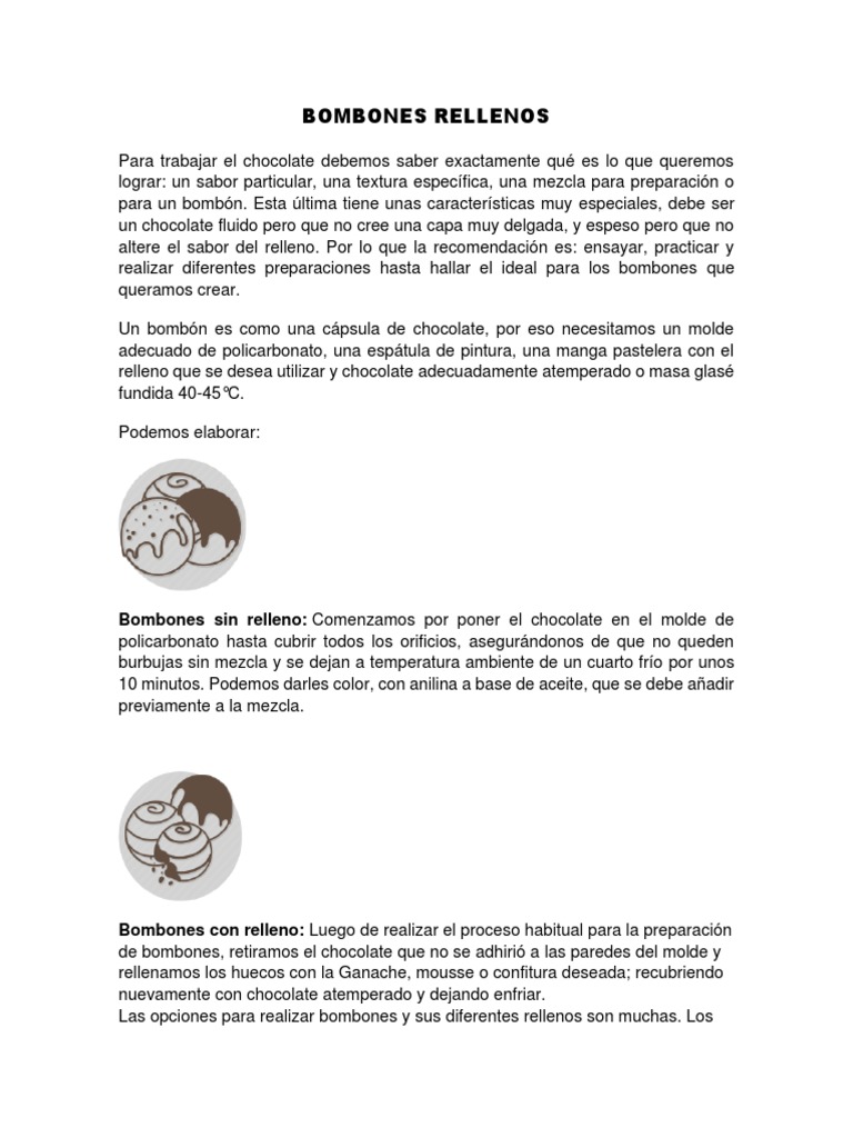 Bombones Rellenos PDF | PDF