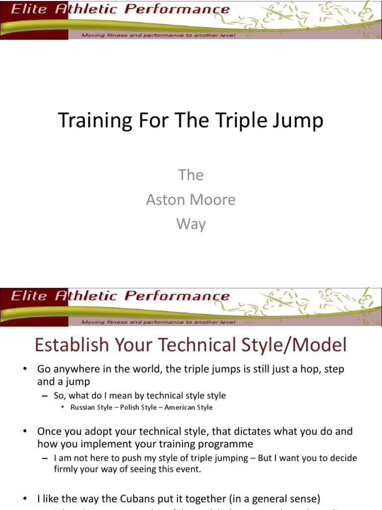 Coaching The Triple Jump PDF | PDF | Muscle Contraction | Physical Exercise