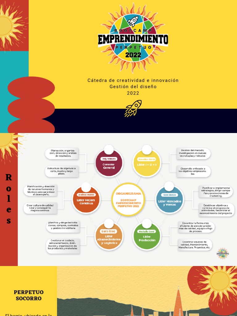 Propuesta de Bootcamp para emprendedores del Distrito Creativo Perpetuo Socorro | PDF ...