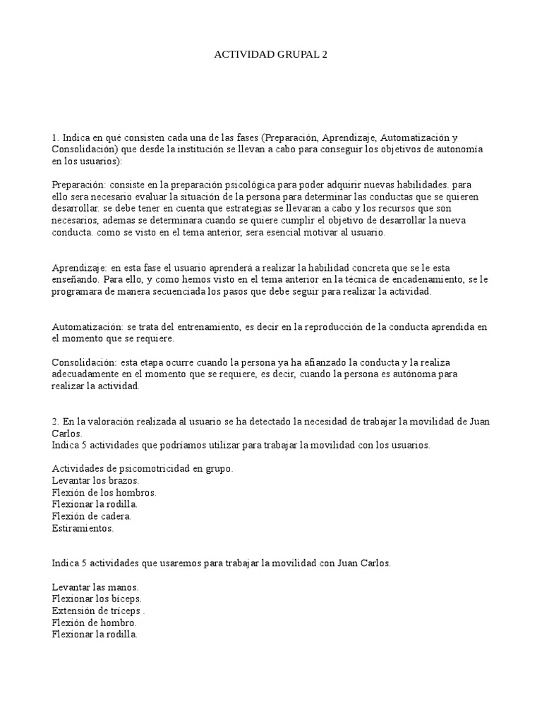 Actividad Grupal 2 | PDF