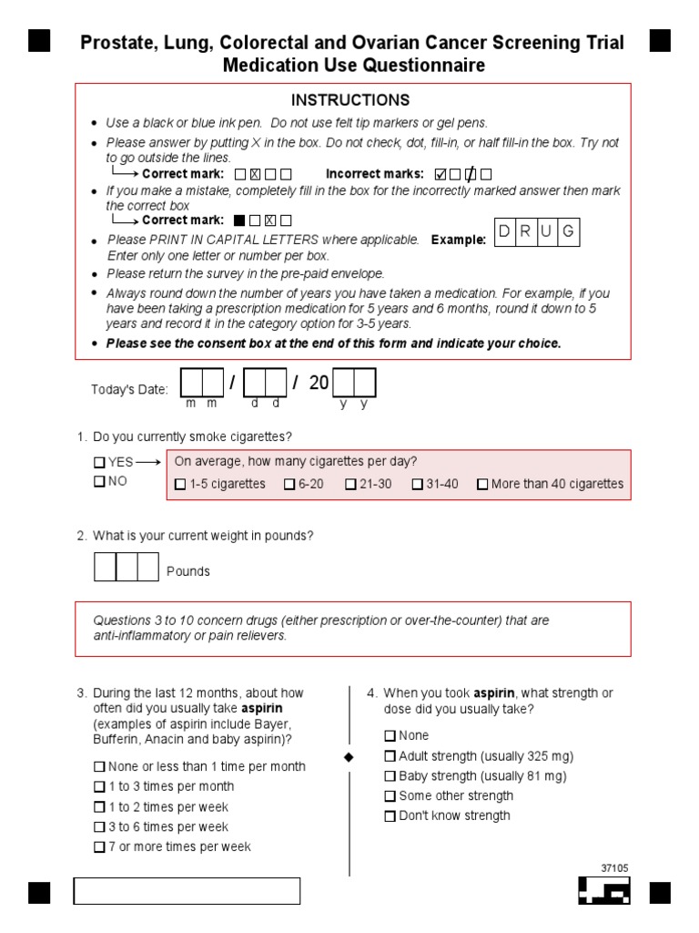Medication Use Questionnaire: A Survey of Prescription and Over-the ...