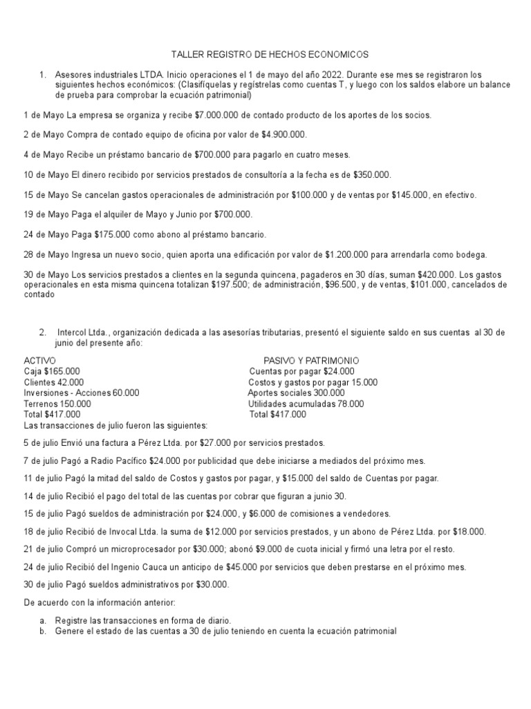 Taller 1 2do Corte PDF | PDF