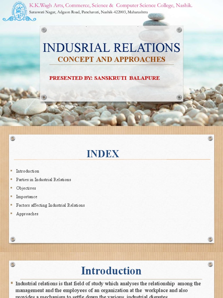 Industrial Relation PPT New | PDF | Employment | Leadership