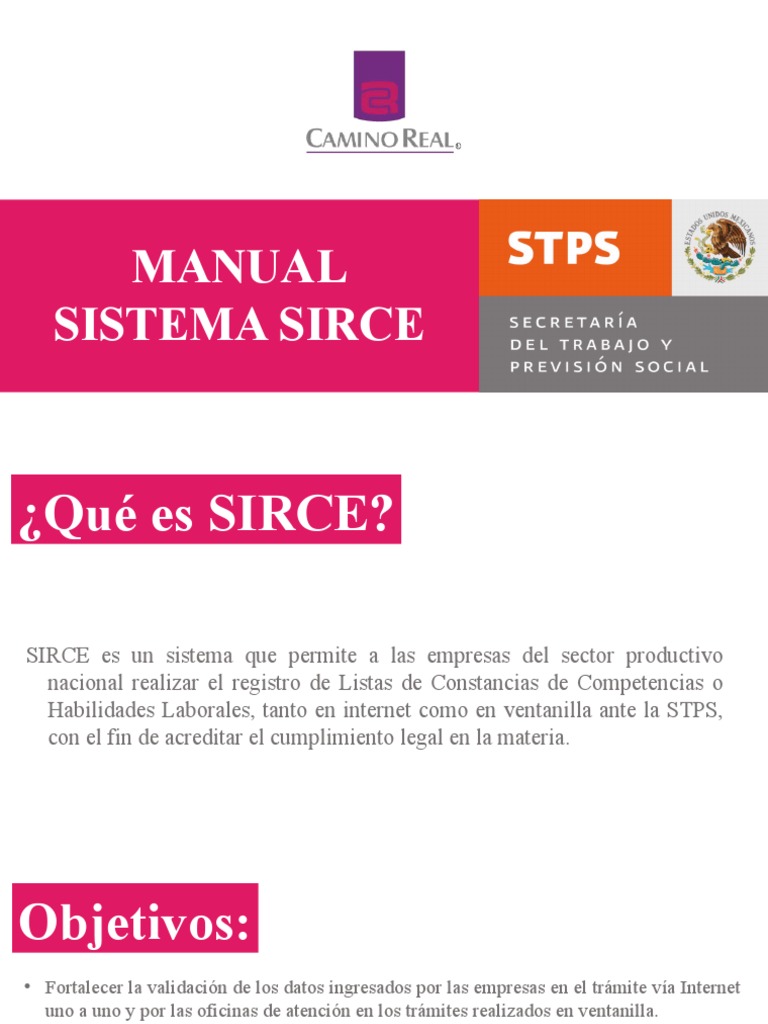 Manual del Sistema SIRCE para Empresas | PDF | Contraseña