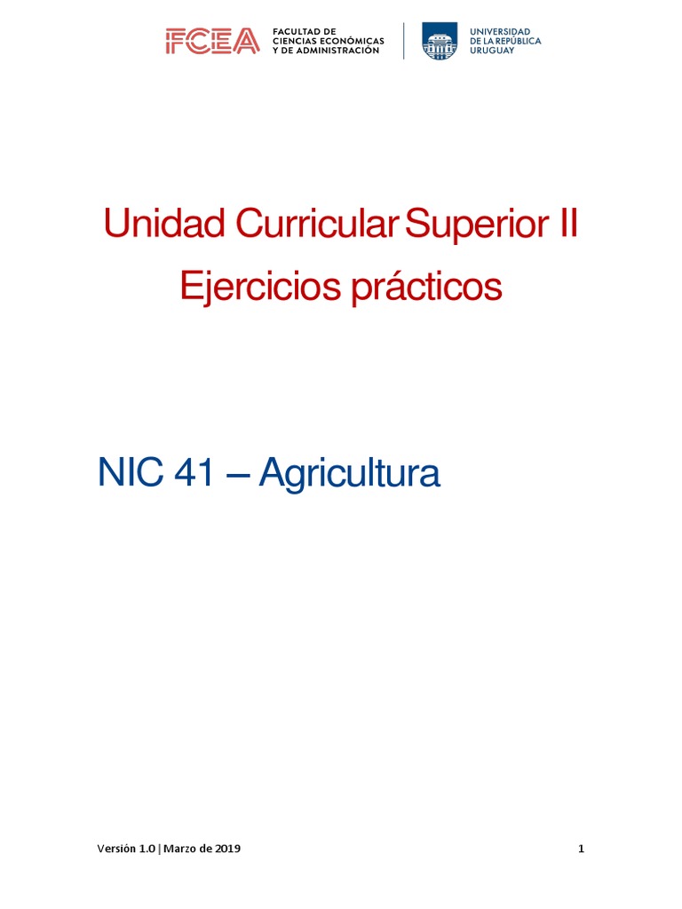 Ejercicios prácticos sobre la aplicación de la NIC 41 - Agricultura | PDF | Agricultura