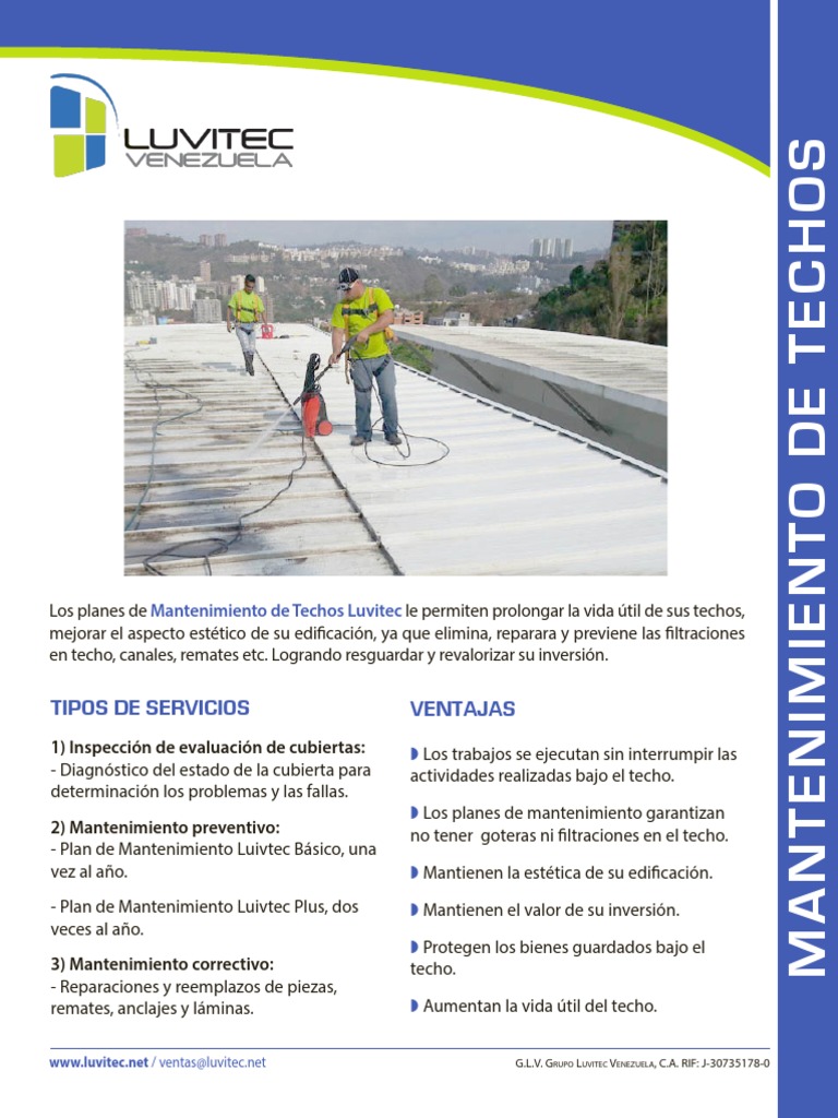 FICHA MANTENIMIENTO DE TECHOS Final PDF | PDF